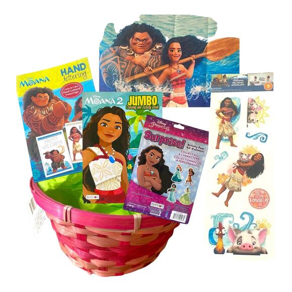 Custom Variety Pack | Toys | Moana Gift Basket Coloring Book Surprise ...